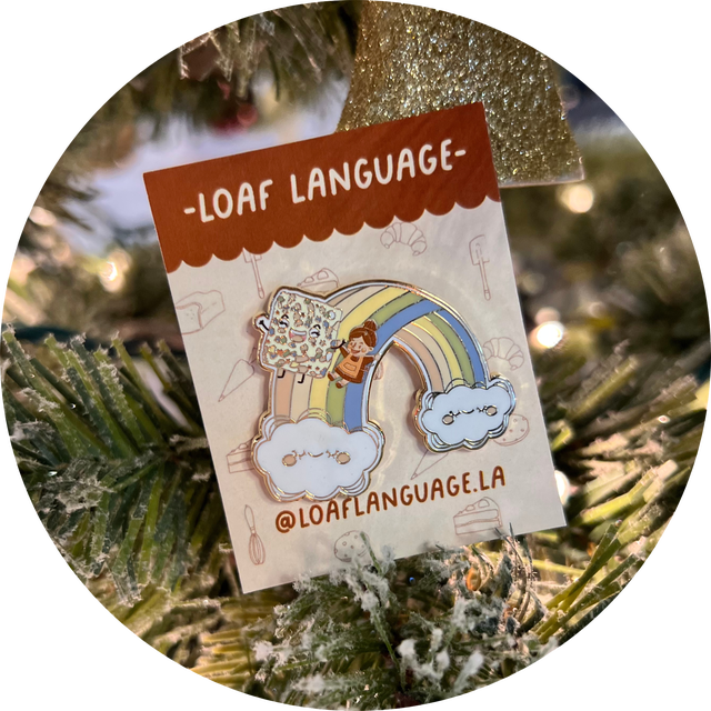 Loaf Language Enamel Pin